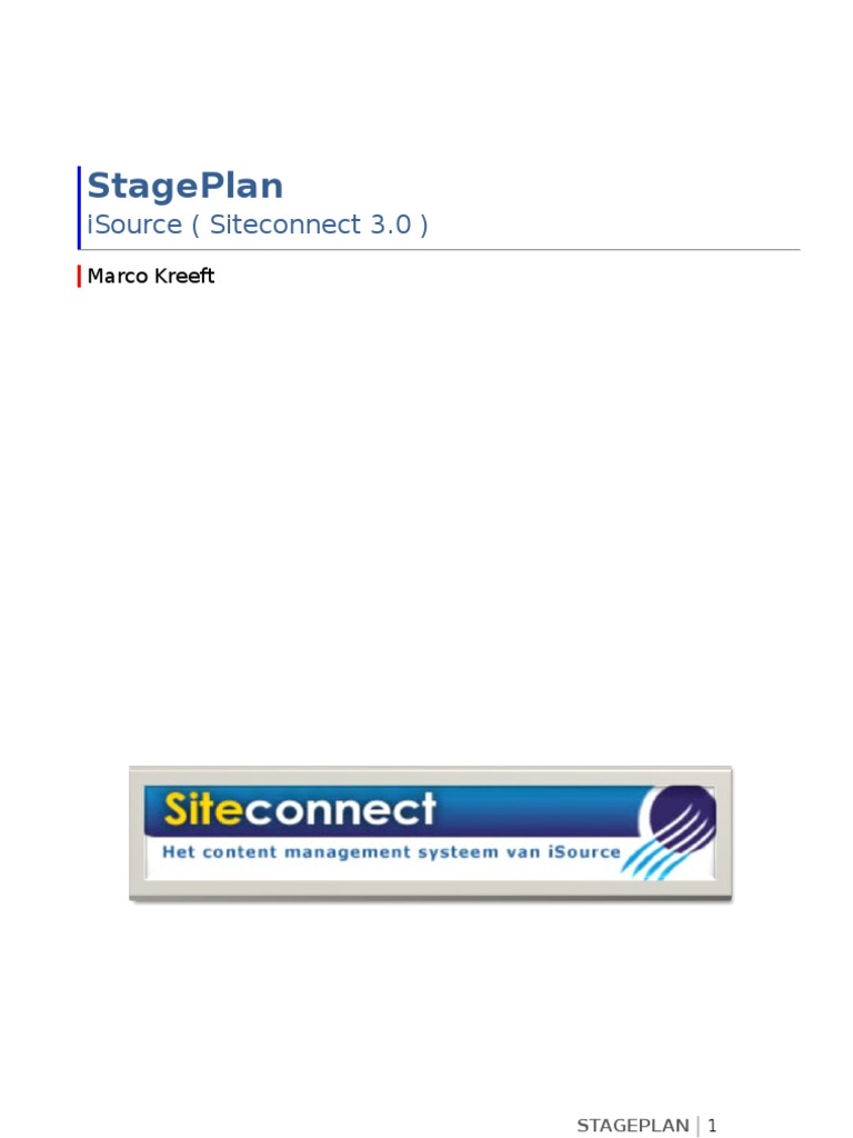 Stageplan | PDF