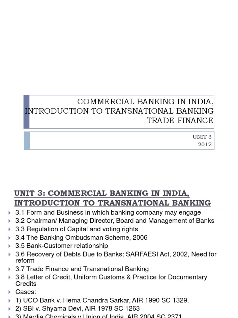 RBI Organisational Structure and Banking Law | PDF | Deposit Account ...