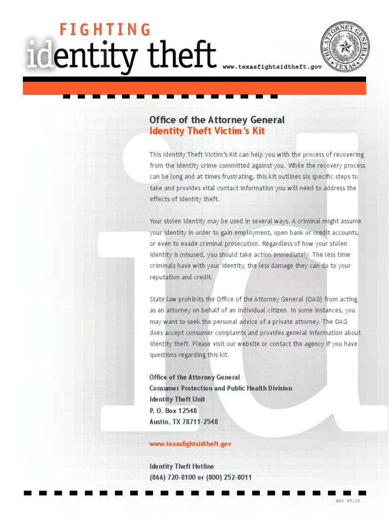 IDTheft Kit | PDF | Identity Theft | Credit History