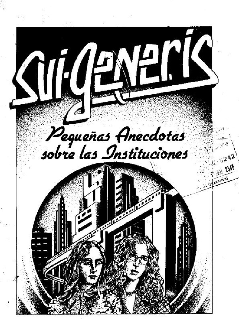 Pequeñas anécdotas sobre las instituciones, Sui Generis | PDF