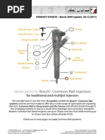 Bosch Injector Flow Rate, Part Code and Resistance Table PDF | PDF