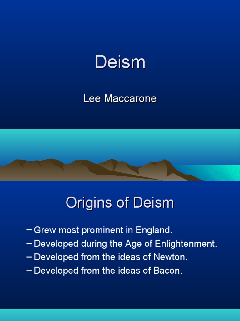 Deism | PDF