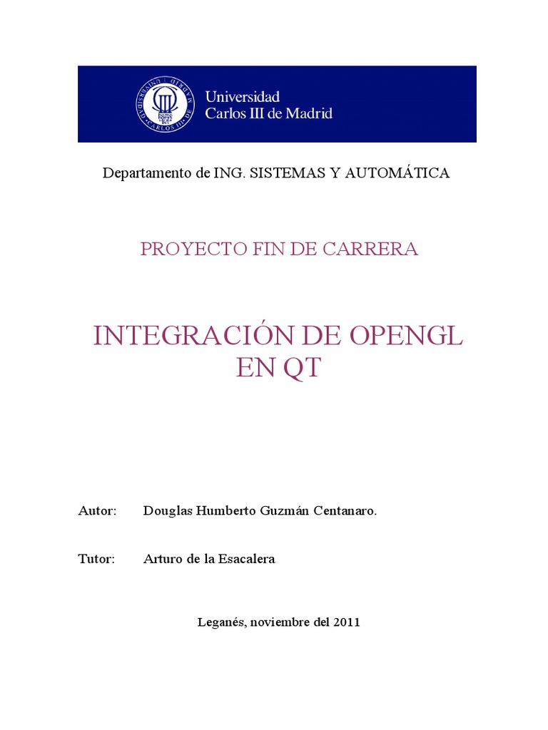 OpenGL Con QT | PDF | Widget (Gui) | Herencia (Programación Orientada a Objetos)