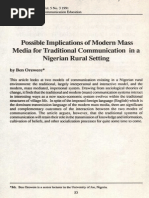 African Communication Systems | PDF | Communication | Nonverbal ...