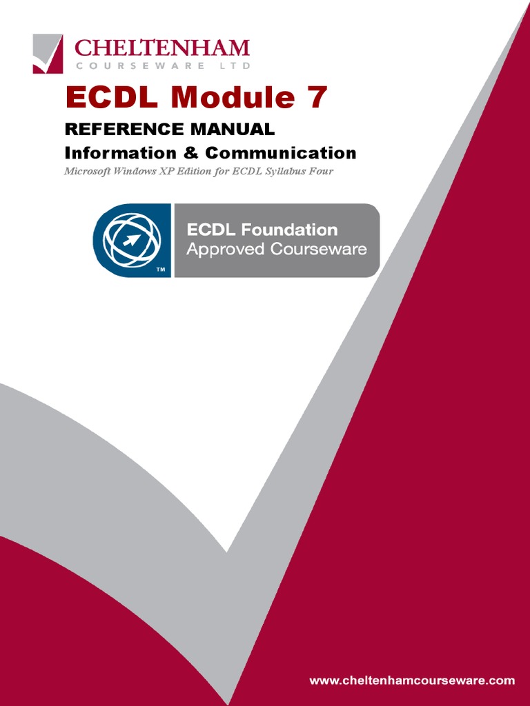 ECDL Module 7: Reference Manual Information & Communication | PDF | File Transfer Protocol ...
