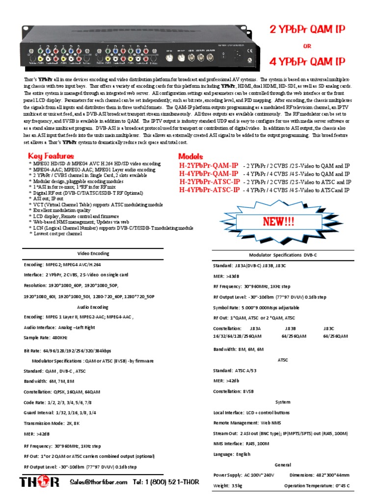4 Channel HD Video Encoder RF Modulator, 4 Video Inputs, 1-4 Channel ...