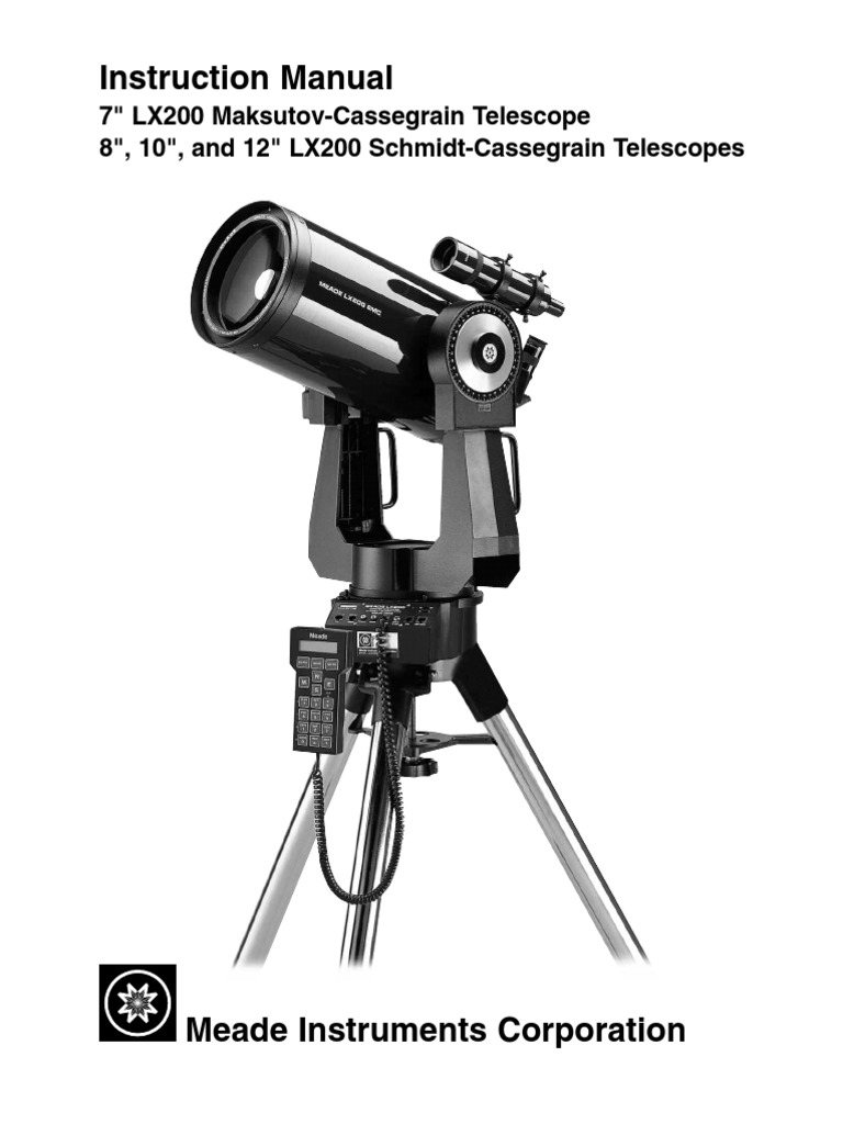 LX200 Classic Manual | PDF | Lens (Optics) | Natural Philosophy
