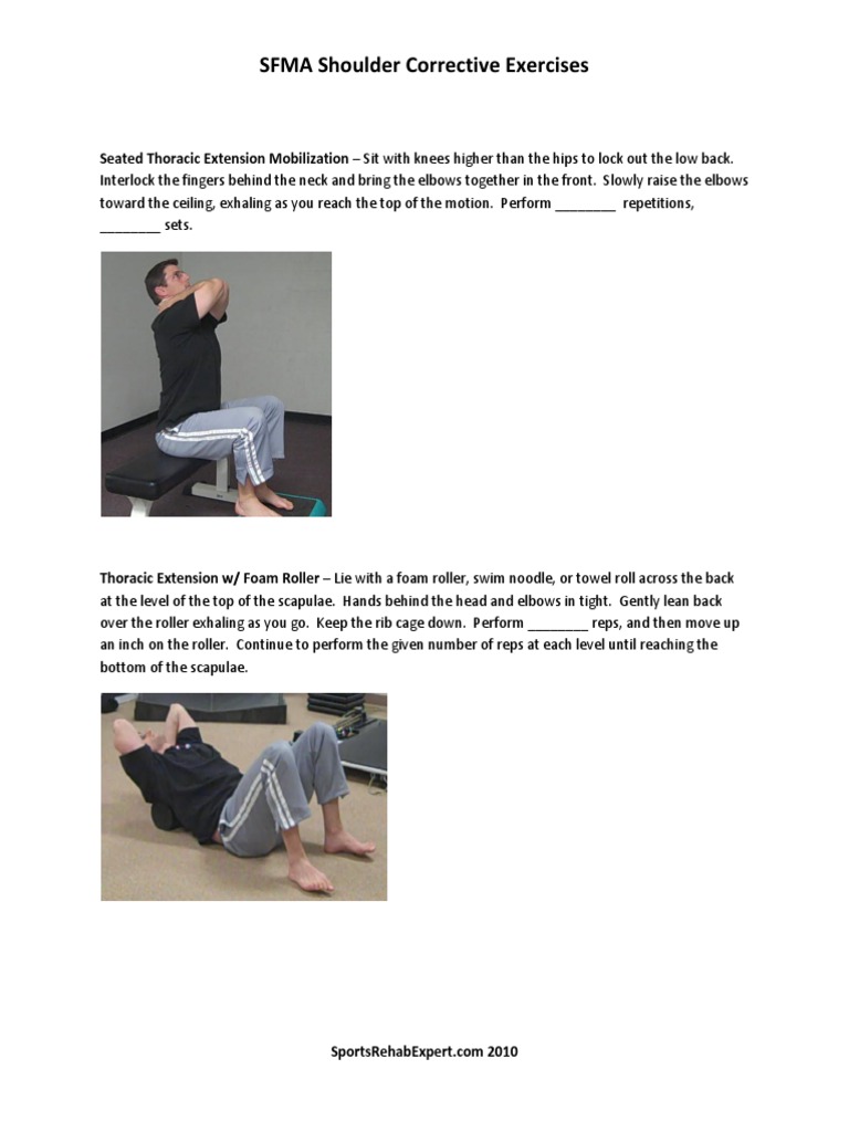 SFMA Shoulder Corrective Exercises by SportsRehabExpert.com (c) 2010 ...