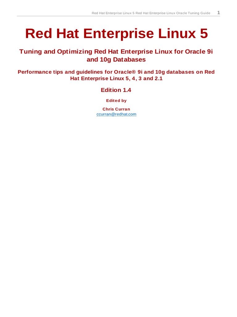 Red Hat Enterprise Linux-5-Tuning and Optimizing Red Hat Enterprise ...
