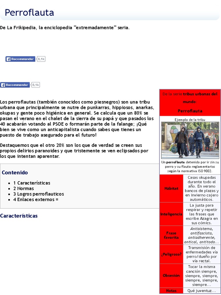 Perroflauta - La Frikipedia PDF | PDF | Arte | Poesía