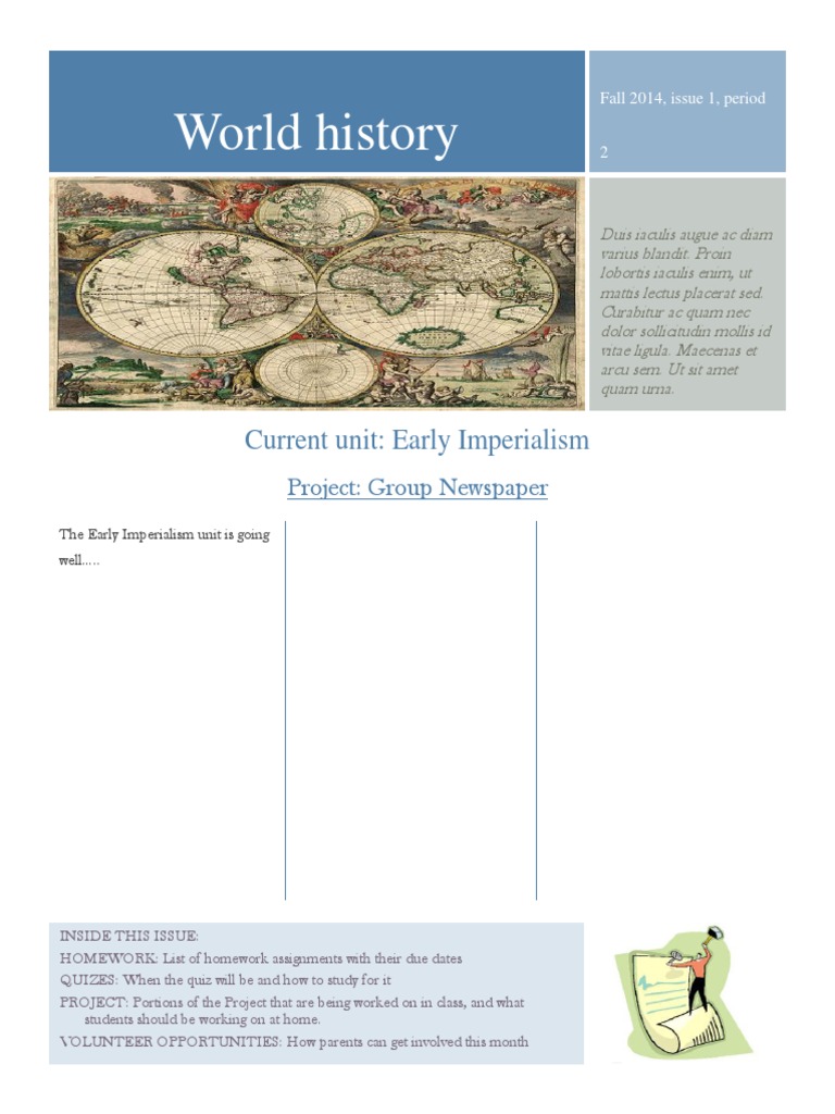 Early Imperialism Group Project Guide | PDF | Social Science | Art