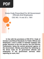 Dress Code Prescribed For All Government Officials and Employees | PDF ...