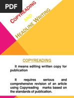 Copy Reading Exercises | PDF | Writing