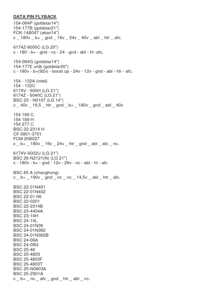 Data Pin Flyback | PDF | Manufacturing Companies Of Japan | Consumer Electronics