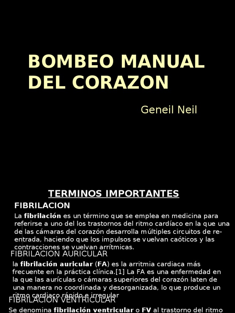 Bombeo Manual Del Corazon | PDF | Corazón | Fisiología Cardiovascular
