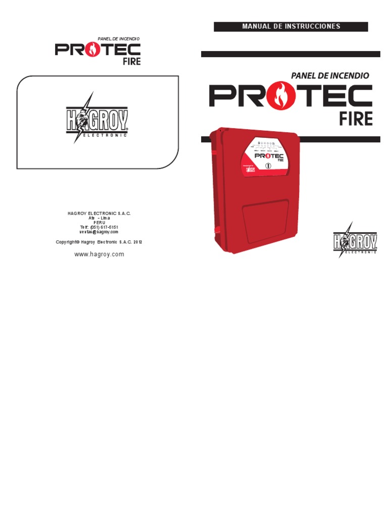 Manual Protec Fire | Descargar gratis PDF | Contraseña | Teléfono