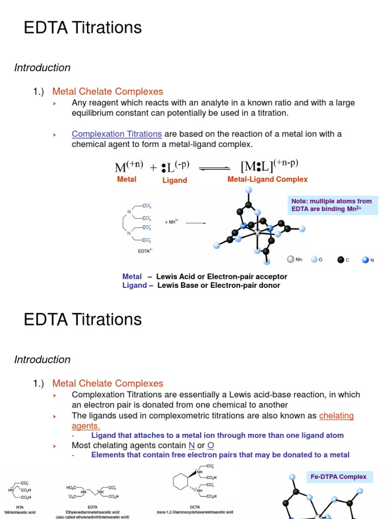 Chapter-12 EDTA Titrations | PDF | Chelation | Titration