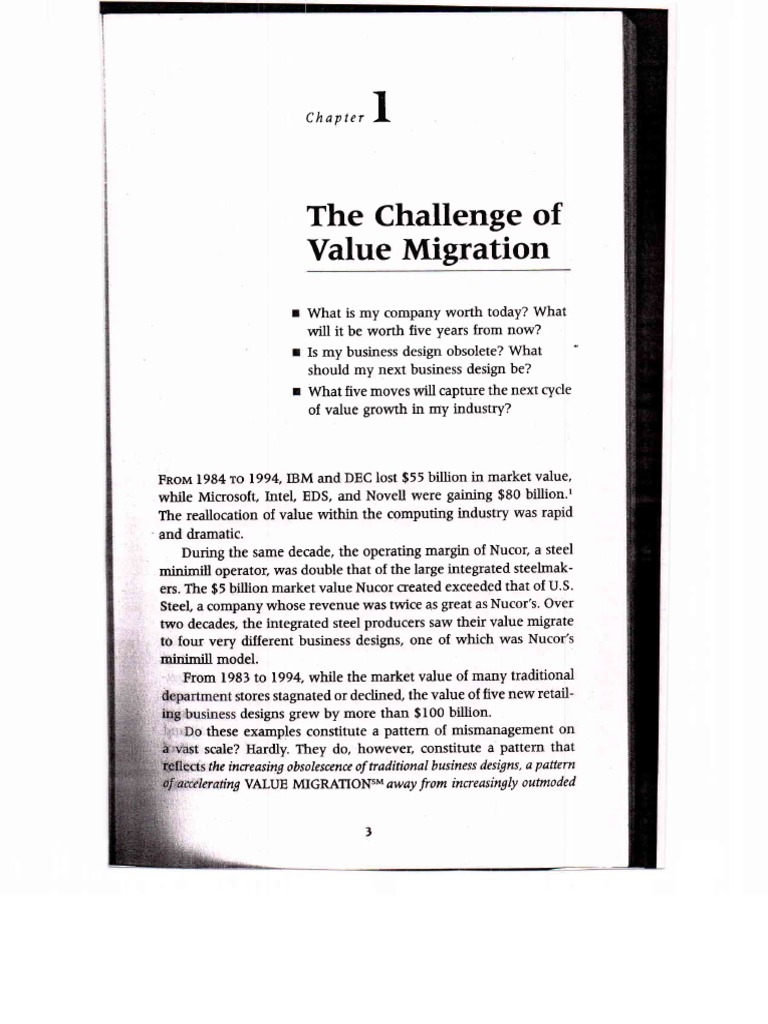 Value Migration | PDF | Profit (Economics) | Business