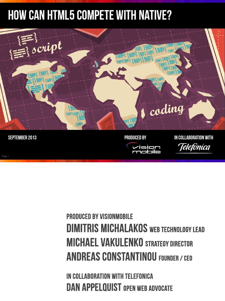 How Can HTML5 Compete With Native | PDF | Mobile App | Java Script