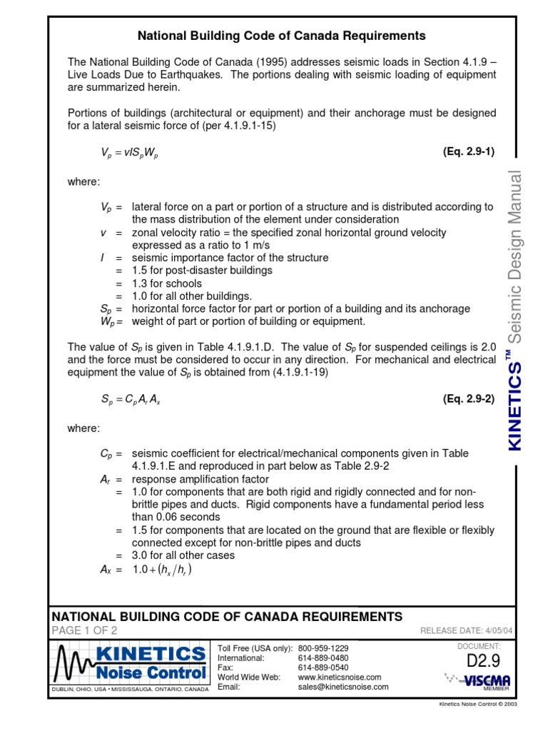 D2.9 - Canadian Building Code-1 | PDF | Pipe (Fluid Conveyance ...