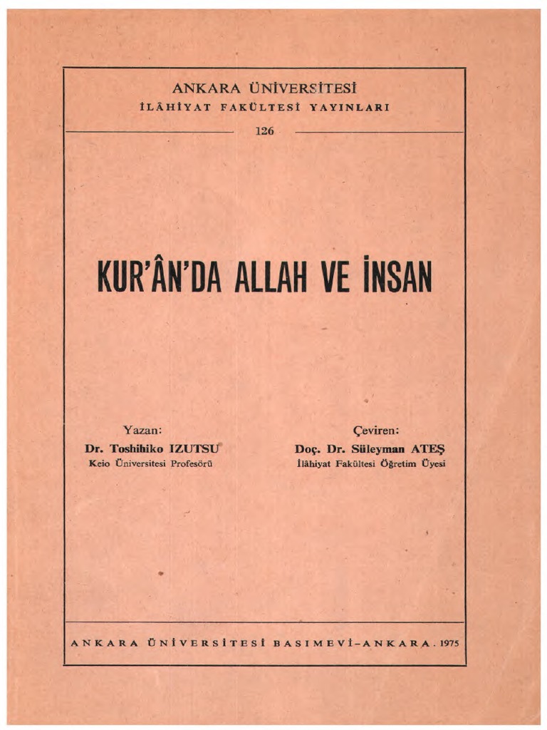 Kur'an'da Allah Ve İnsan PDF | PDF
