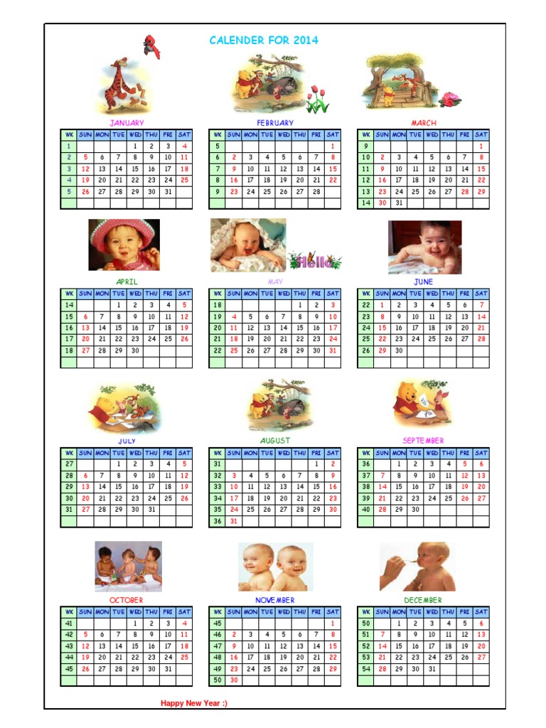 Four-Year Calendar Overview | PDF
