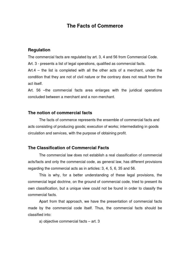 Course 5 Legal Facts | PDF | Sales | Money
