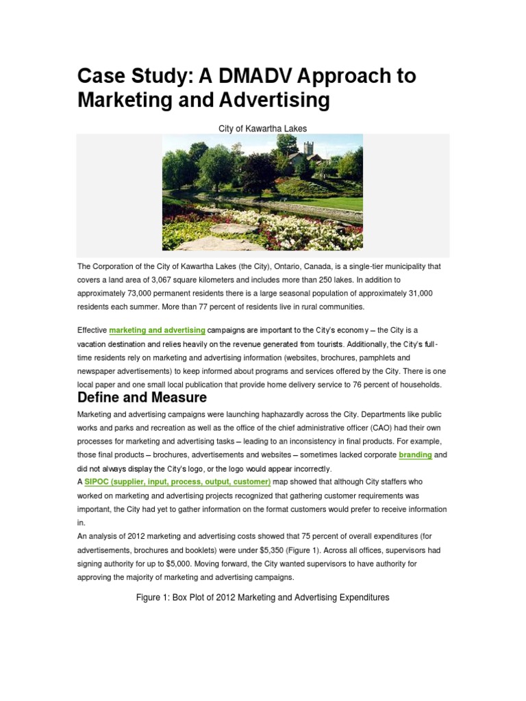 Case Study: A DMADV Approach To Marketing and Advertising | PDF ...