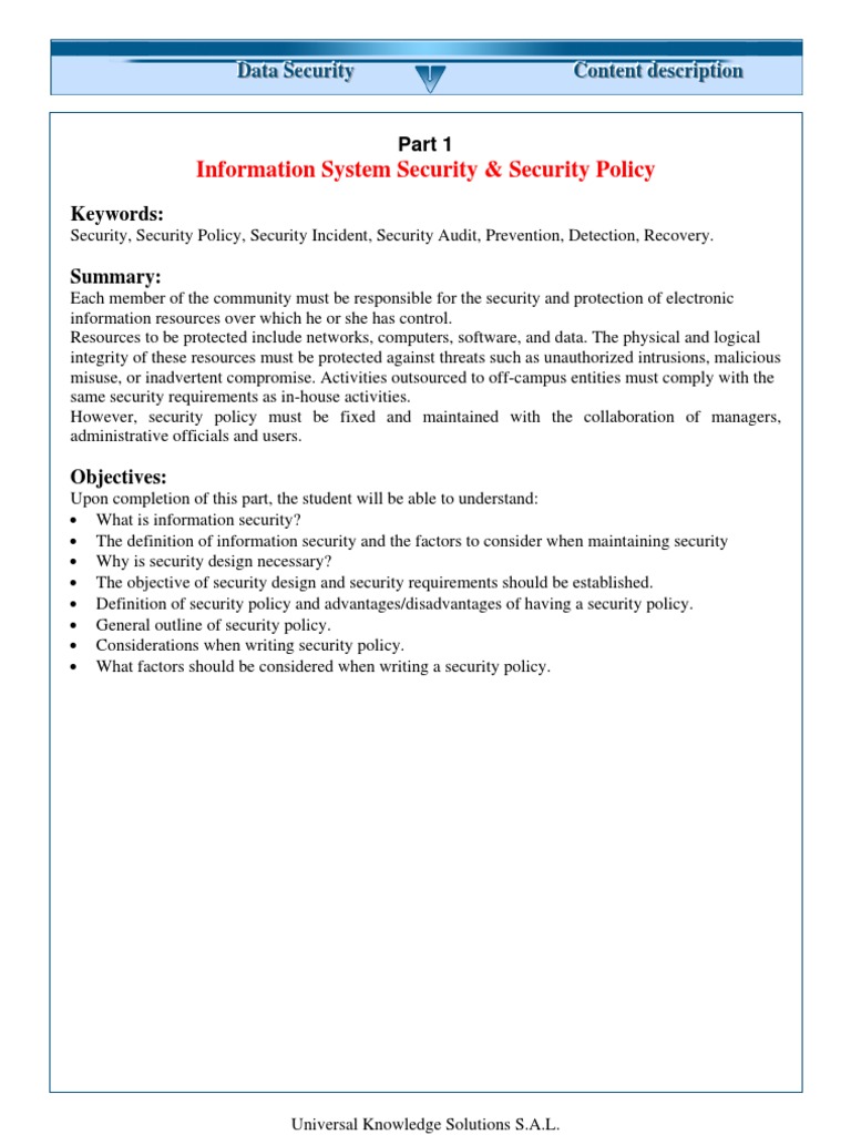Data Security | PDF | Information Security | Password
