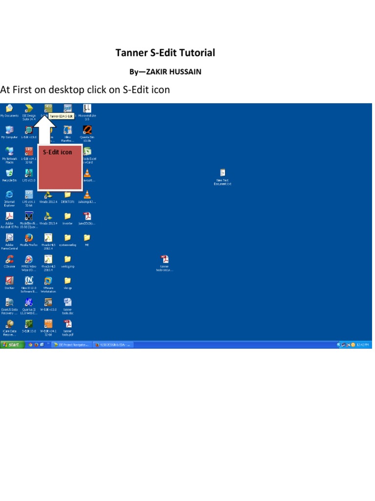 Tanner Tools S-Edit Tutorial | PDF | Mosfet | Electricity