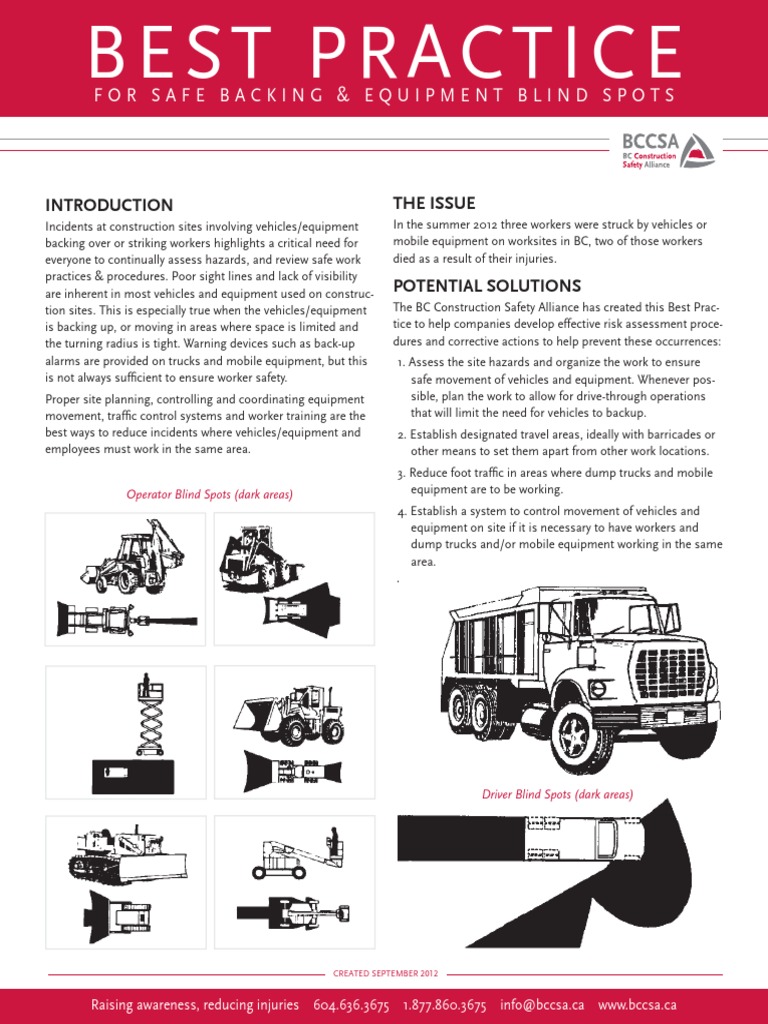 For Safe Backing & Equipment Blind Spots: The Issue | Download Free PDF ...