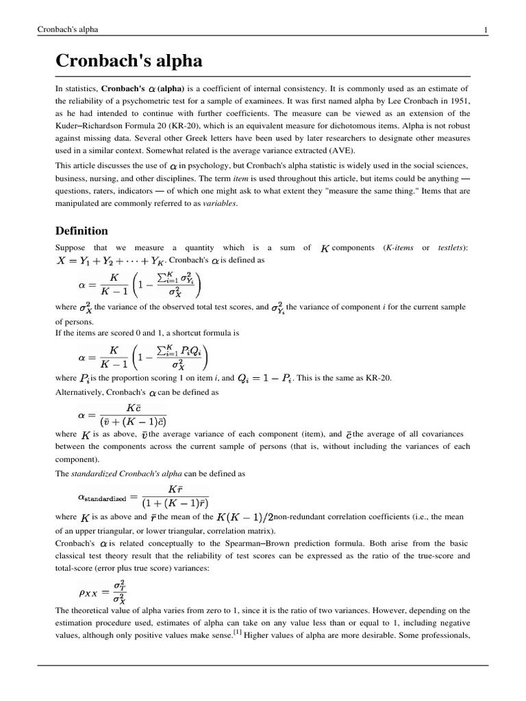 collection books by Cronbach's alpha.pdf | Cronbach's Alpha | Statistical Theory | Free 30-day ...