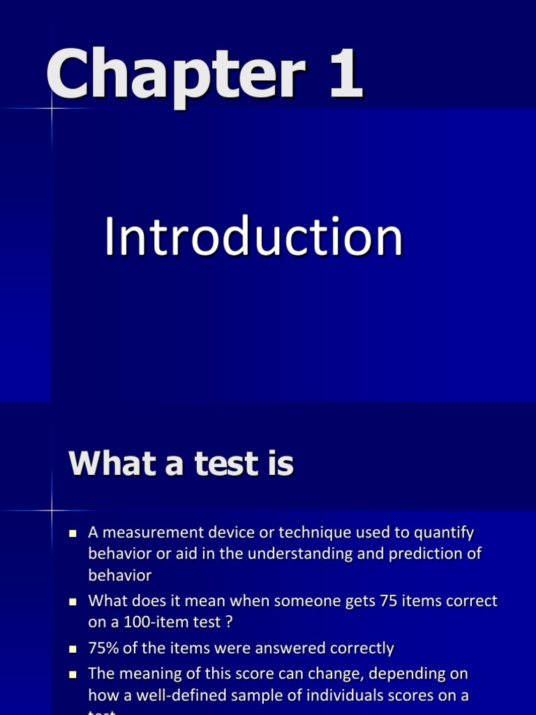 Overview of Psychological Testing | PDF | Psychological Evaluation ...