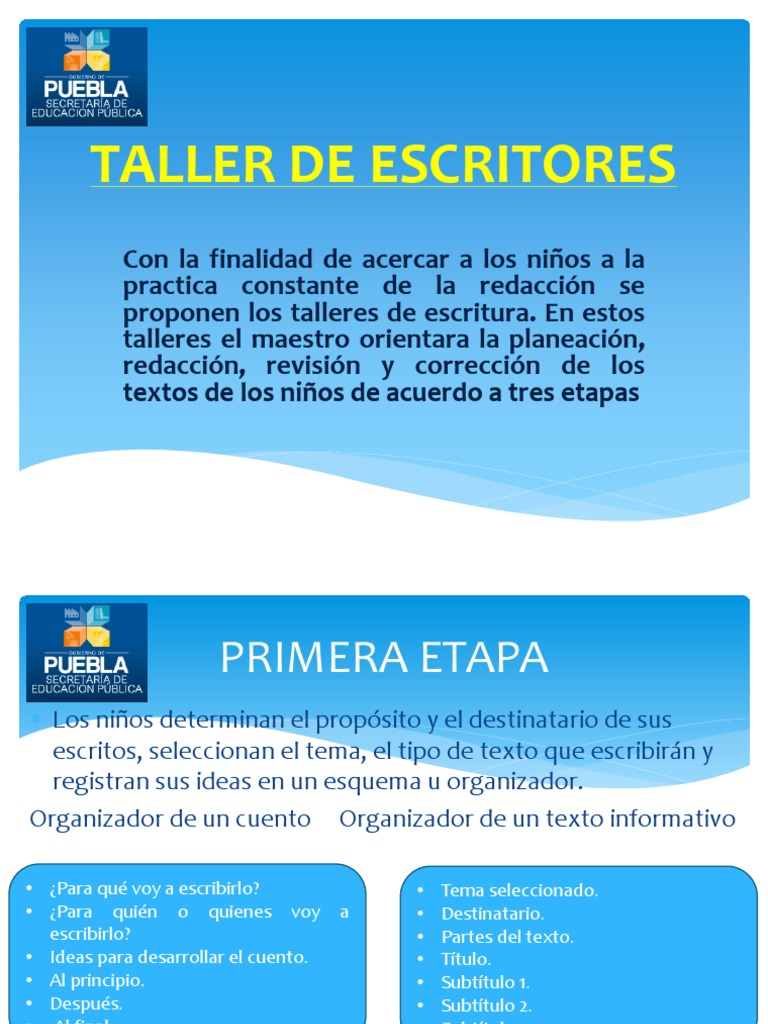 Taller de Escritores | Descargar gratis PDF | Lectura (proceso) | Cognición