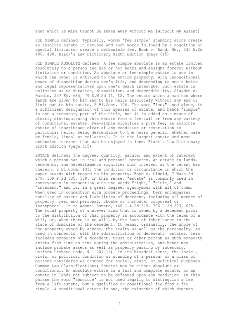 Quod Meum Est Sine Me Auferri Non Potest Defined: That Which Is Mine ...