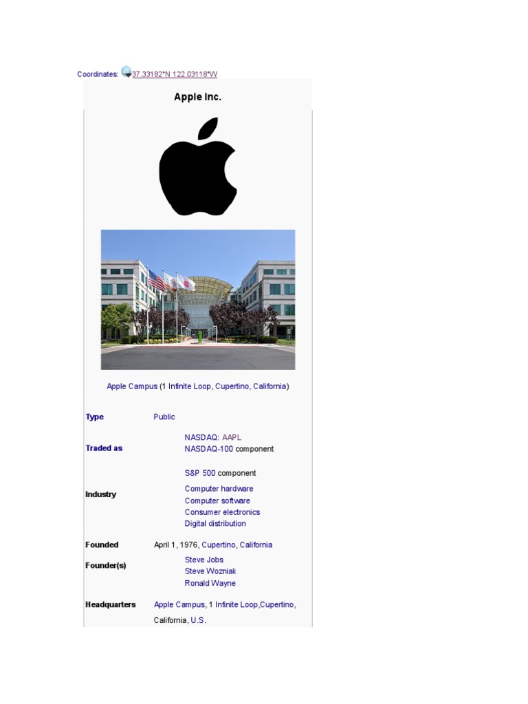 Apple History | PDF | Apple Inc. | Media Technology
