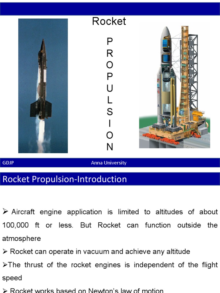 Gas Dynamics-Rocket Propulsion | PDF | Rocket Propellant | Rocket Engine