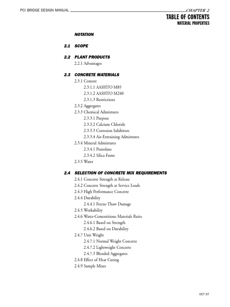 Notation: Pci Bridge Design Manual | PDF | Concrete | Prestressed Concrete