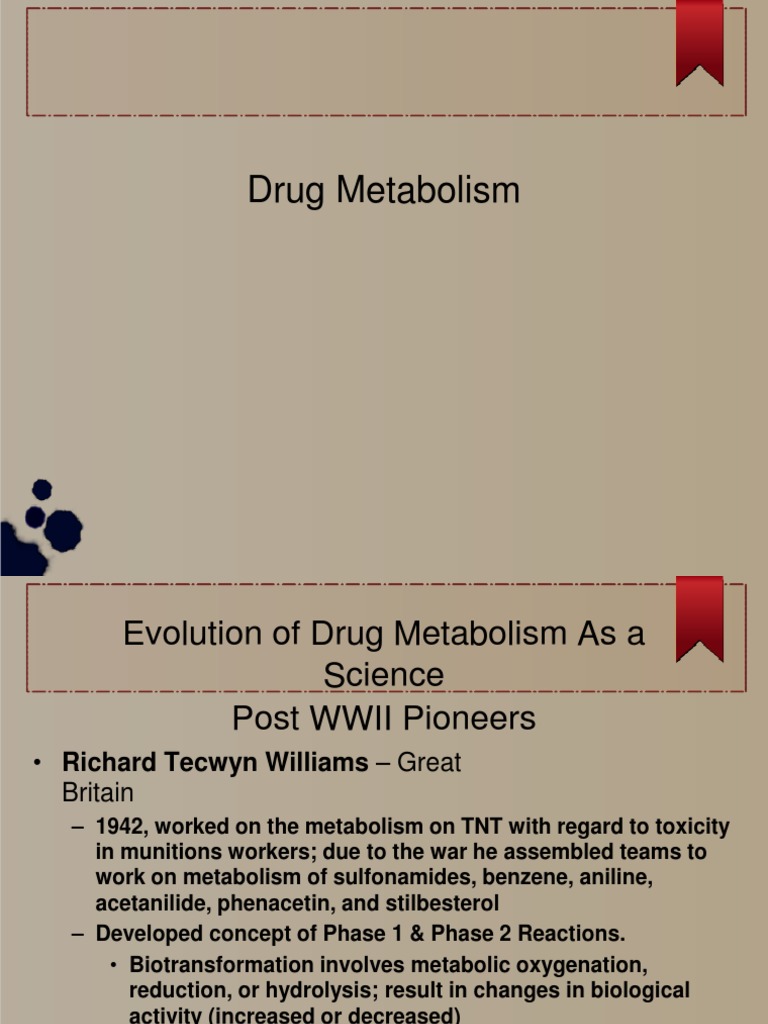 Drug Metabolism | PDF | Cytochrome P450 | Drug Metabolism