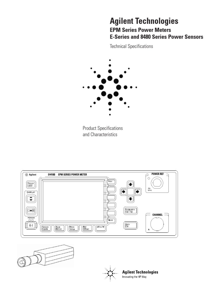 Agilent Technologies: EPM Series Power Meters E-Series and 8480 Series ...