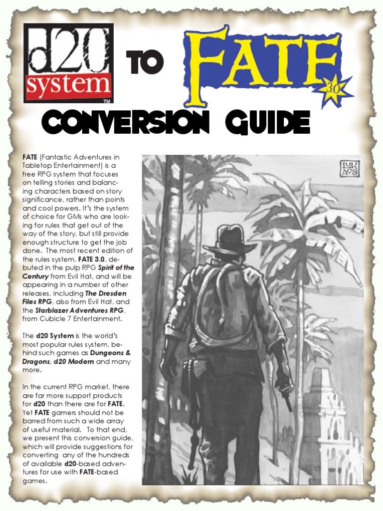 FREE d20 To FATE Conversion Guide | PDF | Role Playing Games | License