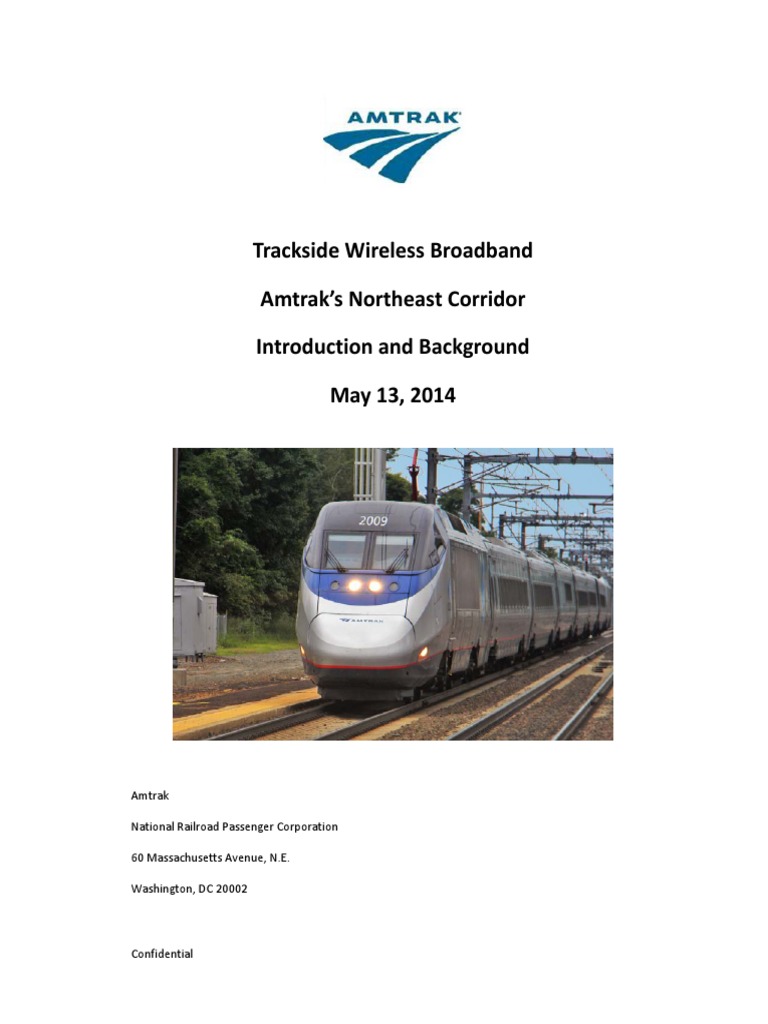 Amtrak Trackside WiFi RFP Introduction | PDF | Amtrak | Northeast Corridor