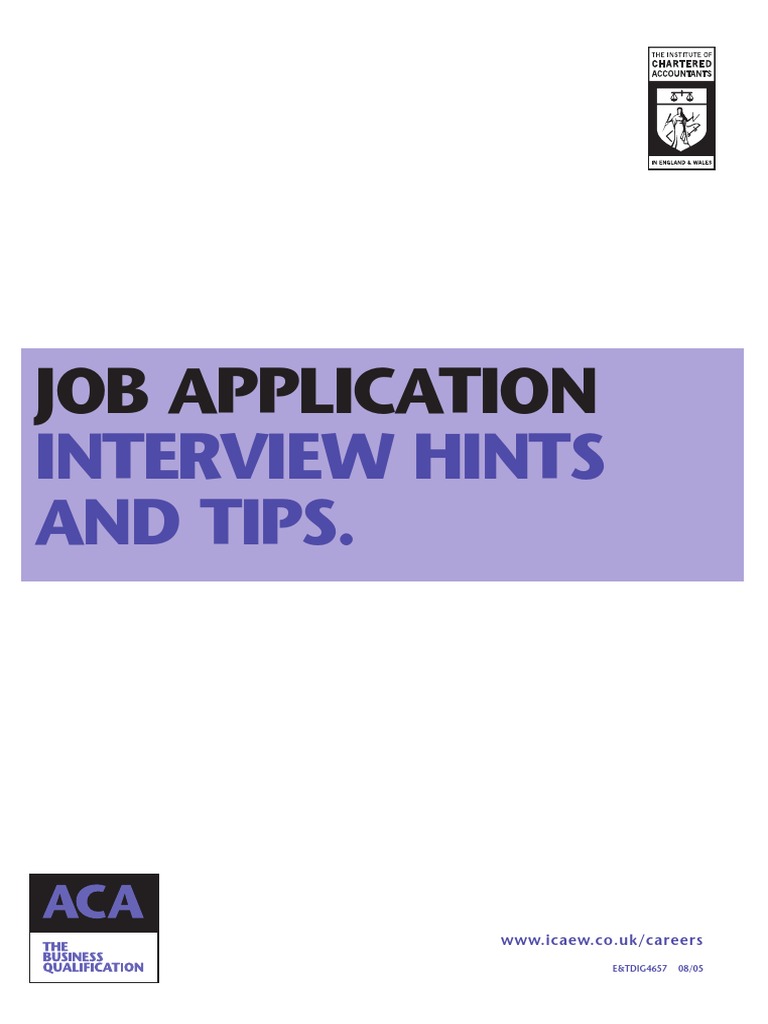 Job Application Interview Tips Guide | PDF | Résumé | Labour