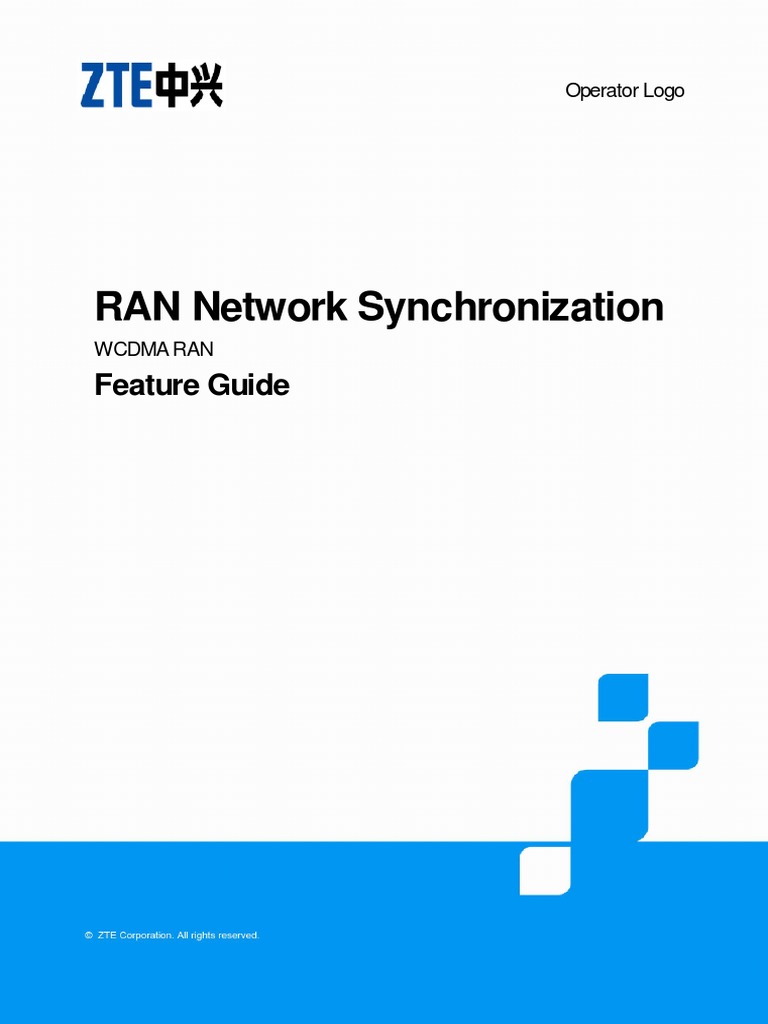 ZTE UMTS RAN Network Synchronization Feature Guide | PDF | Global ...