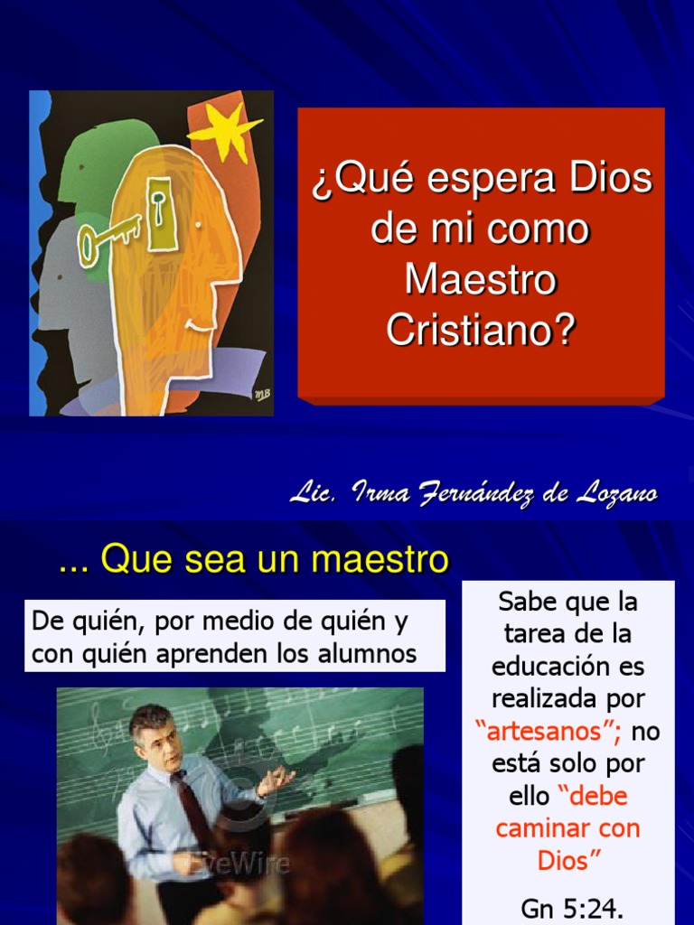 Qué Espera Dios de Mi Como Maestro | PDF | Cristo (título) | Biblia