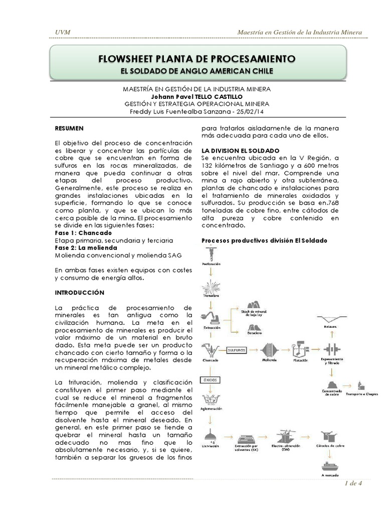 (Flowsheet Planta Chancado) | Minería | Cobre | Prueba gratuita de 30 ...