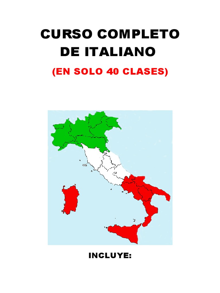 Curso Completo de Italiano | PDF | Estudios de idiomas extranjeros