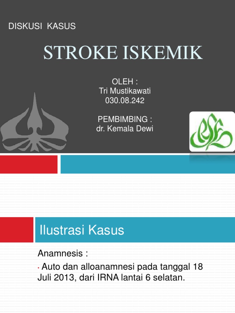 Stroke Iskemik | PDF