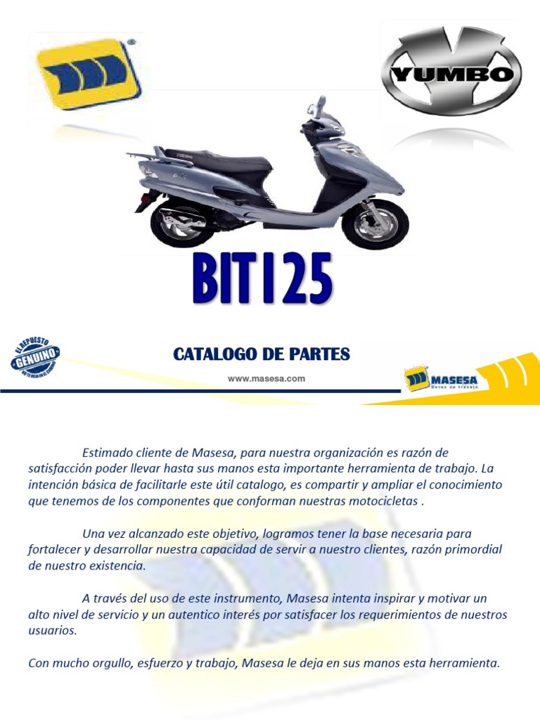Bit 125 Yumbo | PDF | Embrague | Máquinas