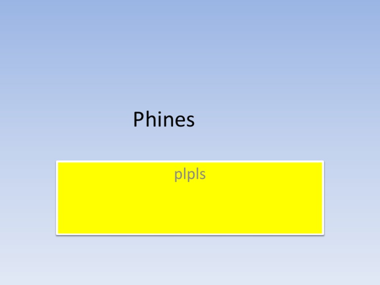 Phines | PDF